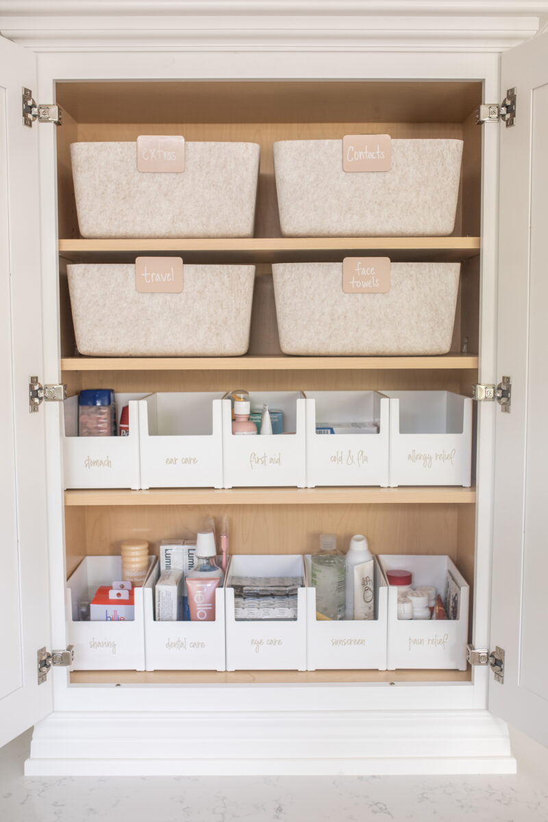 Bathroom Cabinet Organization - Teresa Caruso