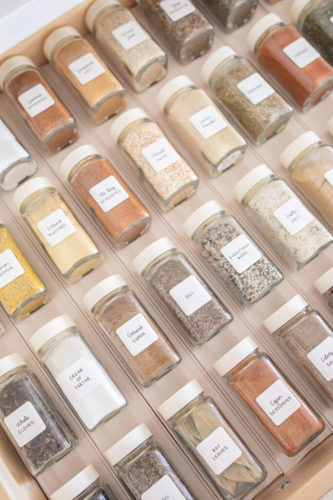 Spice Drawer Organization - Teresa Caruso