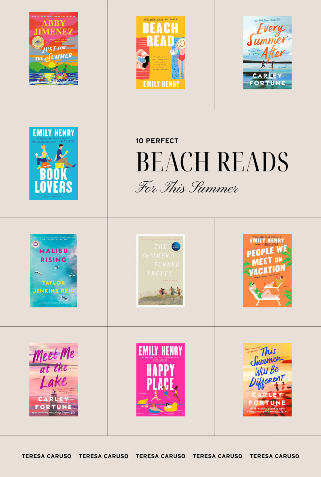 10 Perfect Beach Reads for This Summer - Teresa Caruso